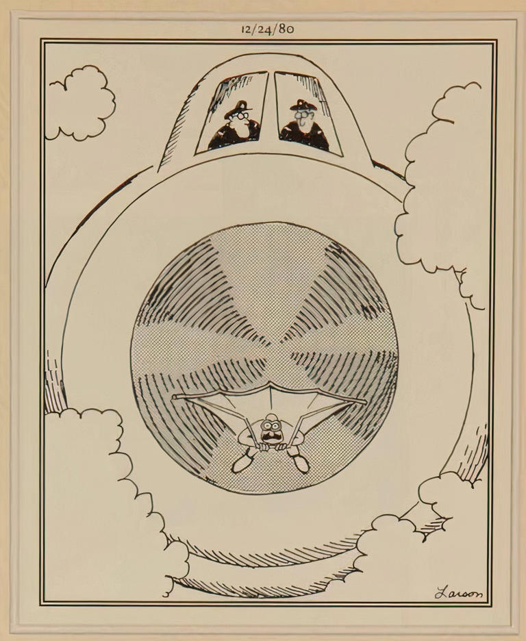 10 Funniest The Far Side Comic Strips About Airplanes and Pilots, Ranked