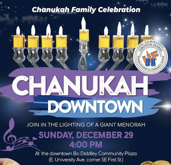 Downtown giant Menorah lighting: Community to celebrate Chanukah together