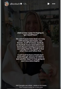 “Isaac Rochell’s Wife Allison Kuch Shares Candid Goals for 2025 ...