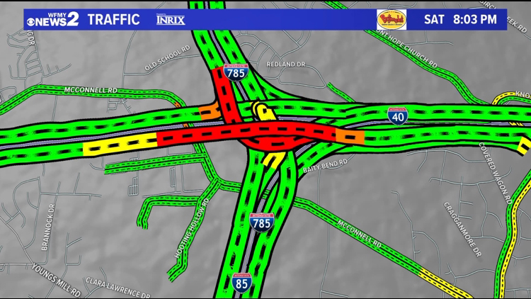 Lanes reopen on I-40 East in Guilford County after earlier crash Lanes reopen on I-40 East in Guilford County after earlier crash
