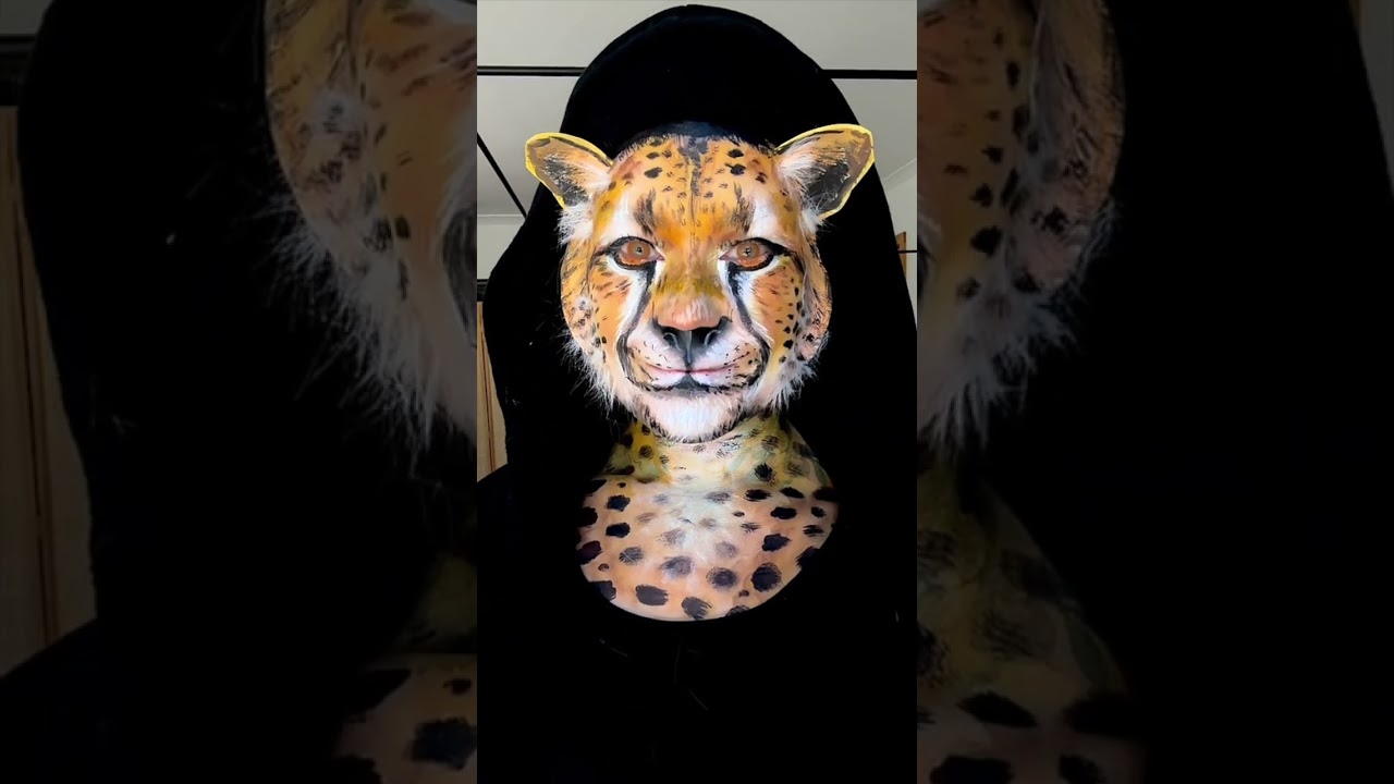 Cheetah makeup transformation you won’t believe is real