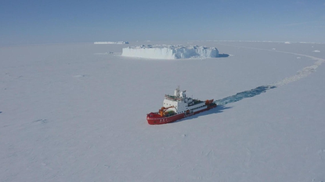 Antártica-Rompehielos/Descarga