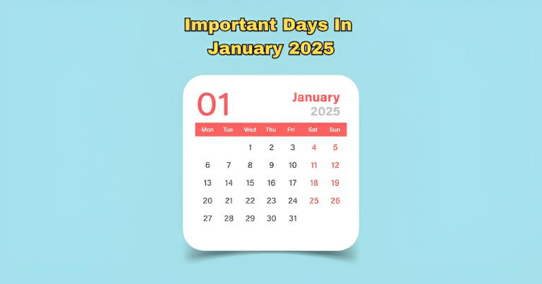 Important days In January 2025: Full list of national and international ...