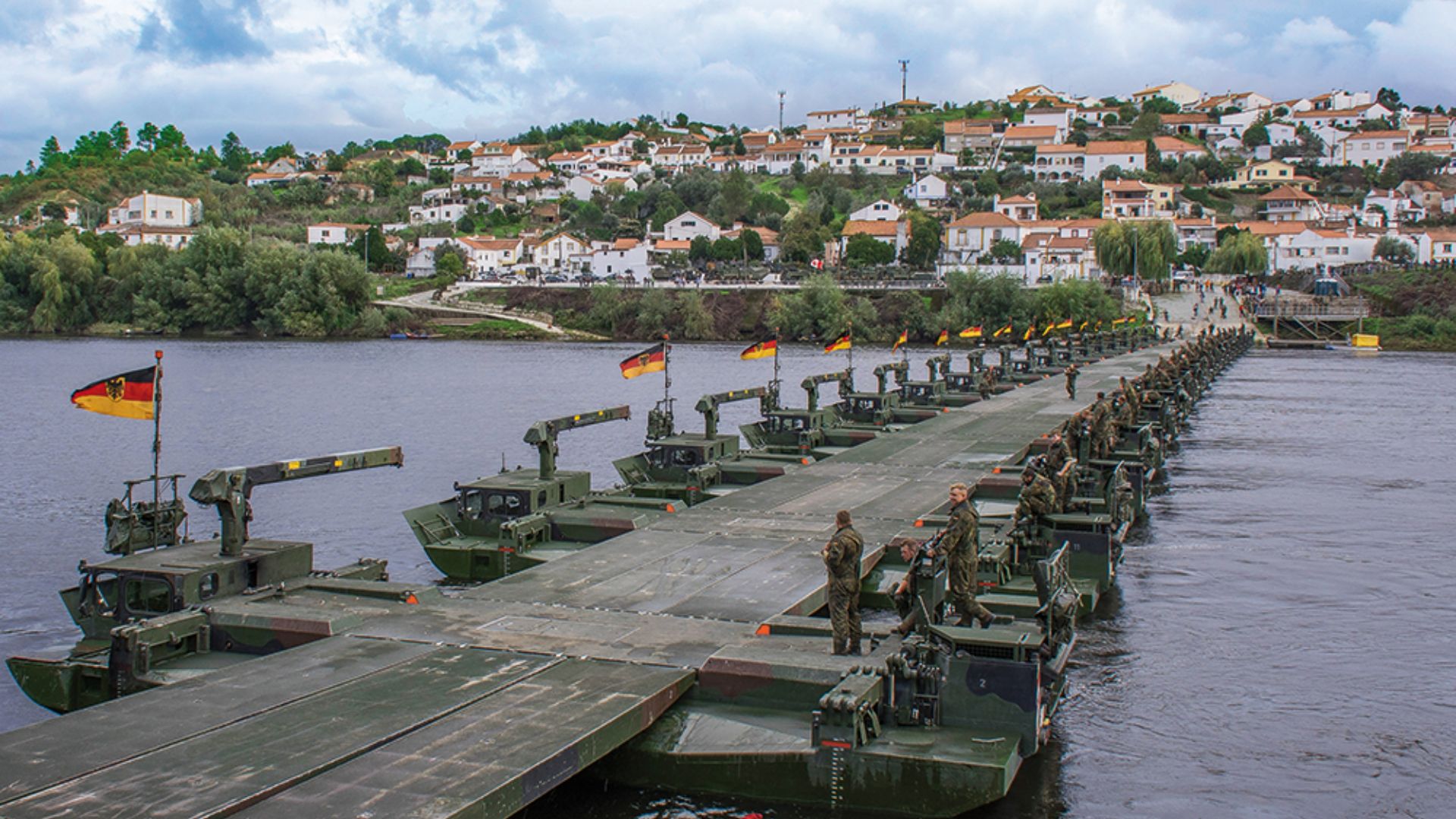 Photos: World’s fastest tank-carrying floating bridge delivered to ...
