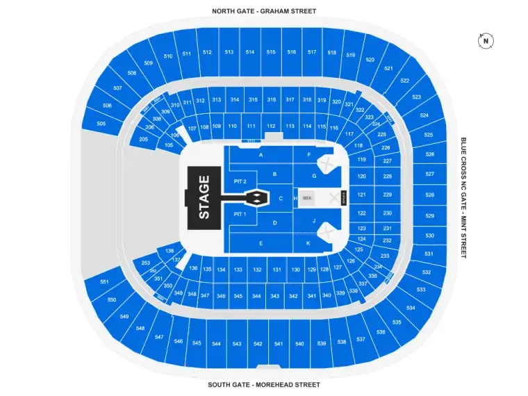 Bank of America Stadium Guide: Full schedule, concerts, seating map ...