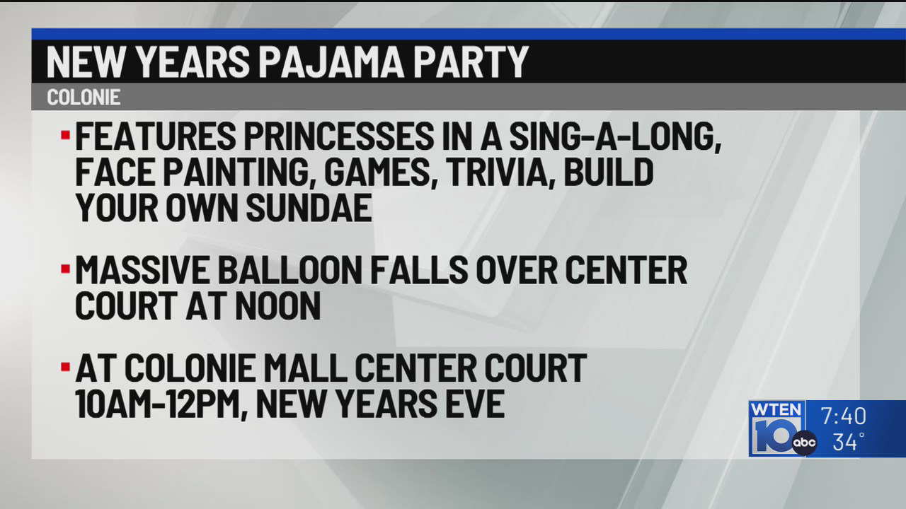 New Year's Eve Pajama Party at Colonie Center New Year's Eve Pajama Party at Colonie Center