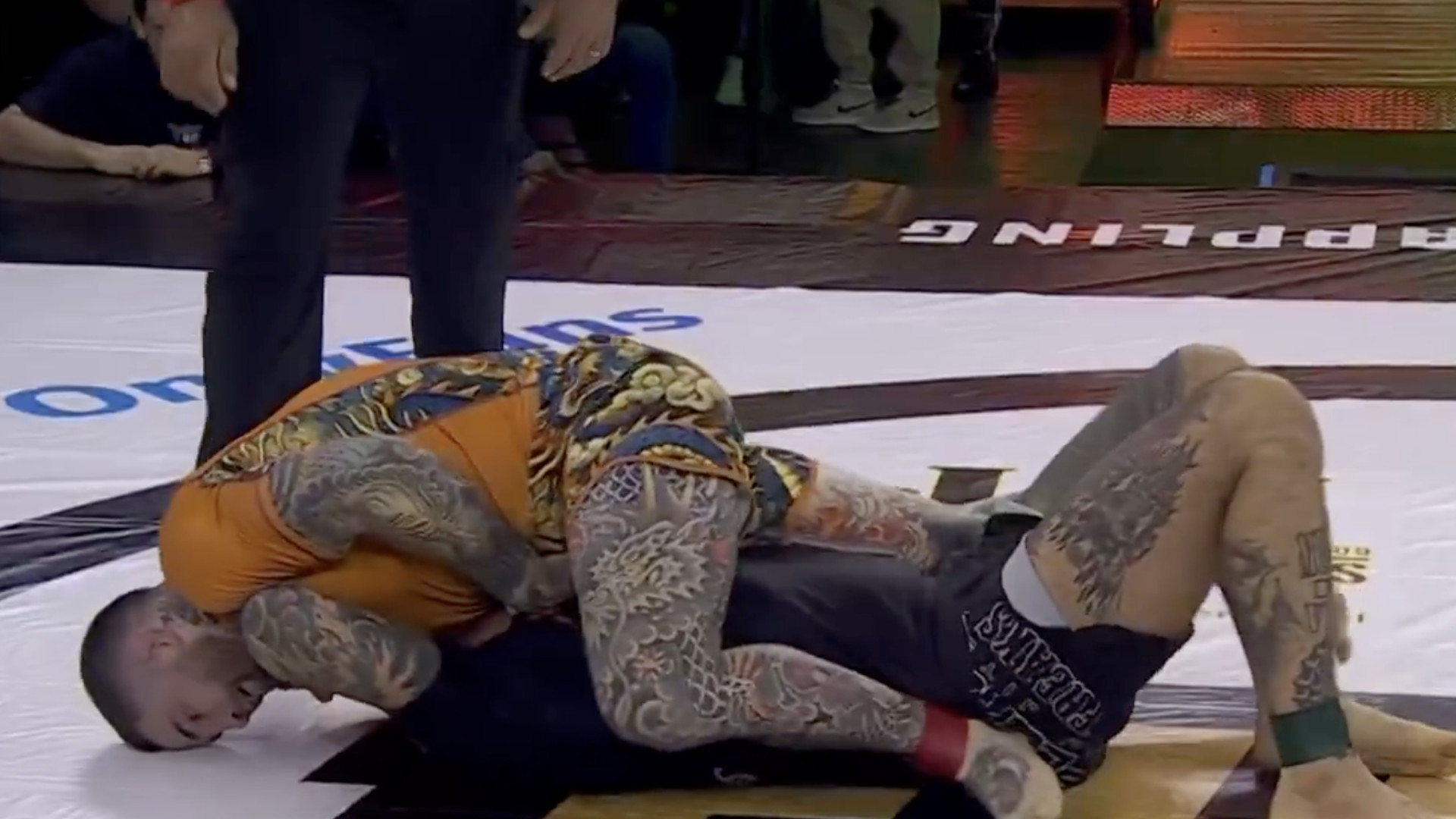 Watch Sean Brady call out Leon Edwards after nasty mounted guillotine win at Fury Pro Grappling 12