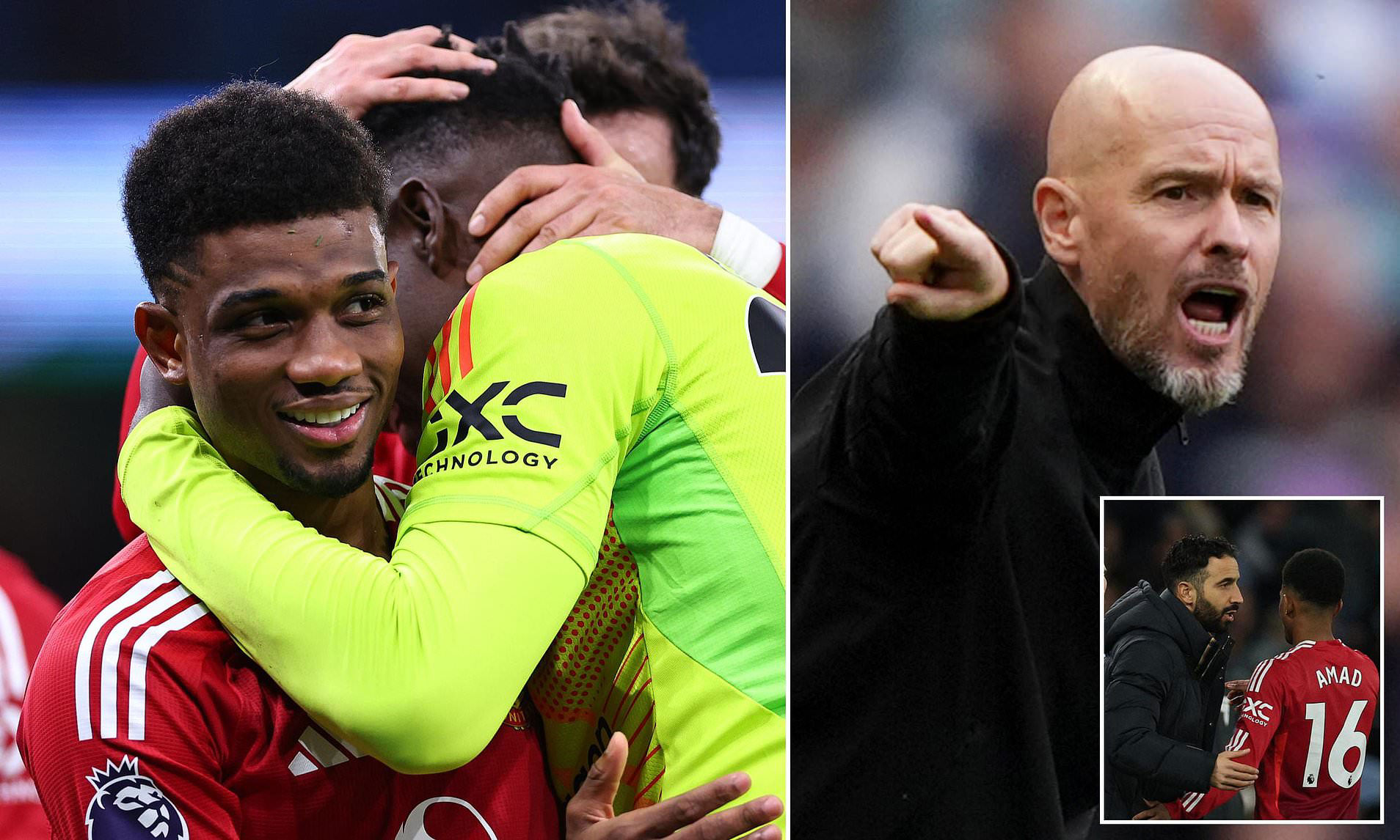 Amad Diallo appears to fire shot at former Manchester United manager ... Amad Diallo appears to fire shot at former Manchester United manager ...