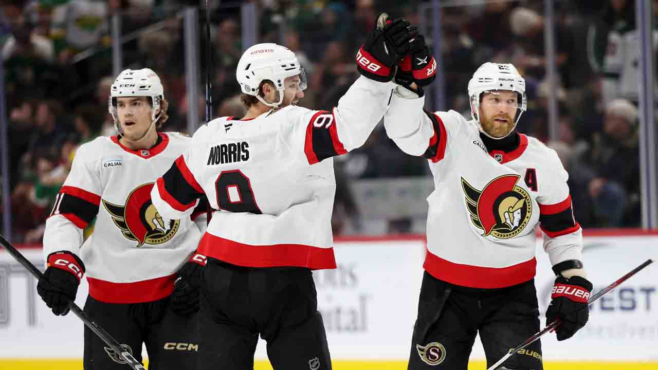 Norris scores late power-play goal in Senators’ victory over Wild