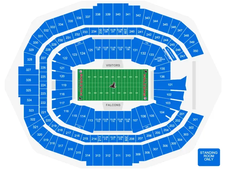 Mercedes-Benz Stadium Guide: Full Falcons schedule, concerts, seating ...