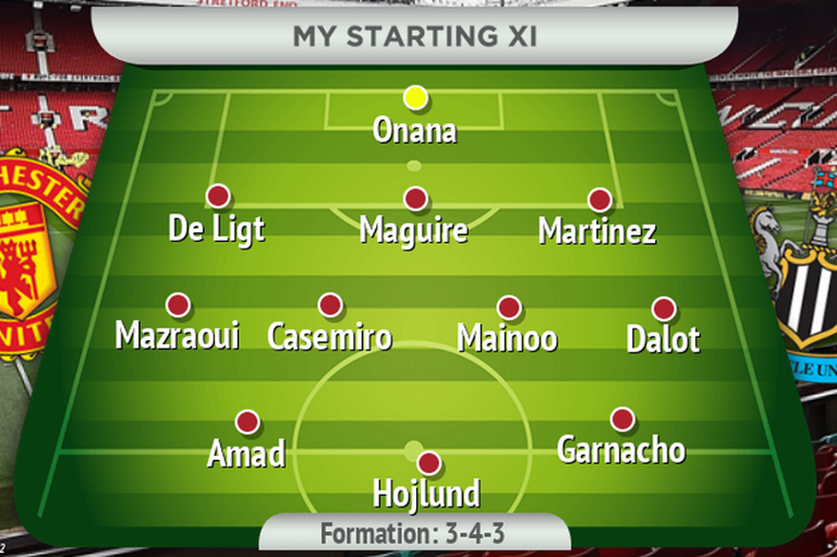 Leny Yoro call and Alejandro Garnacho decision - Manchester United predicted XI vs Newcastle