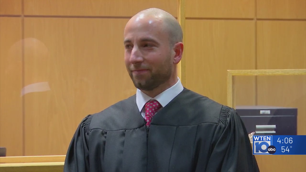 Ryan Caponera sworn in as Colonie Town Justice