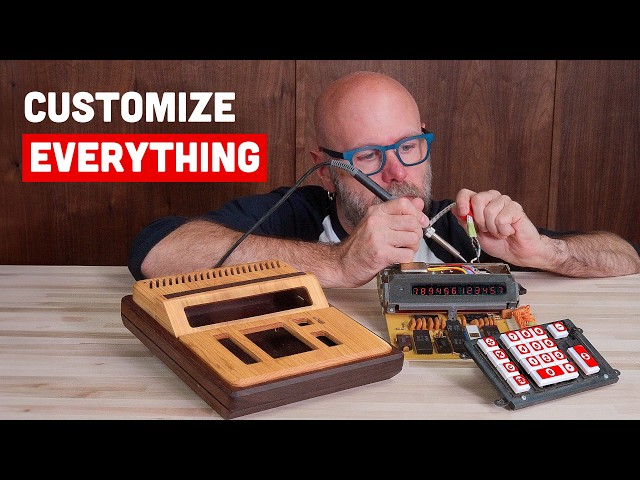 Re-casing a 50 Year Old Calculator in Wood