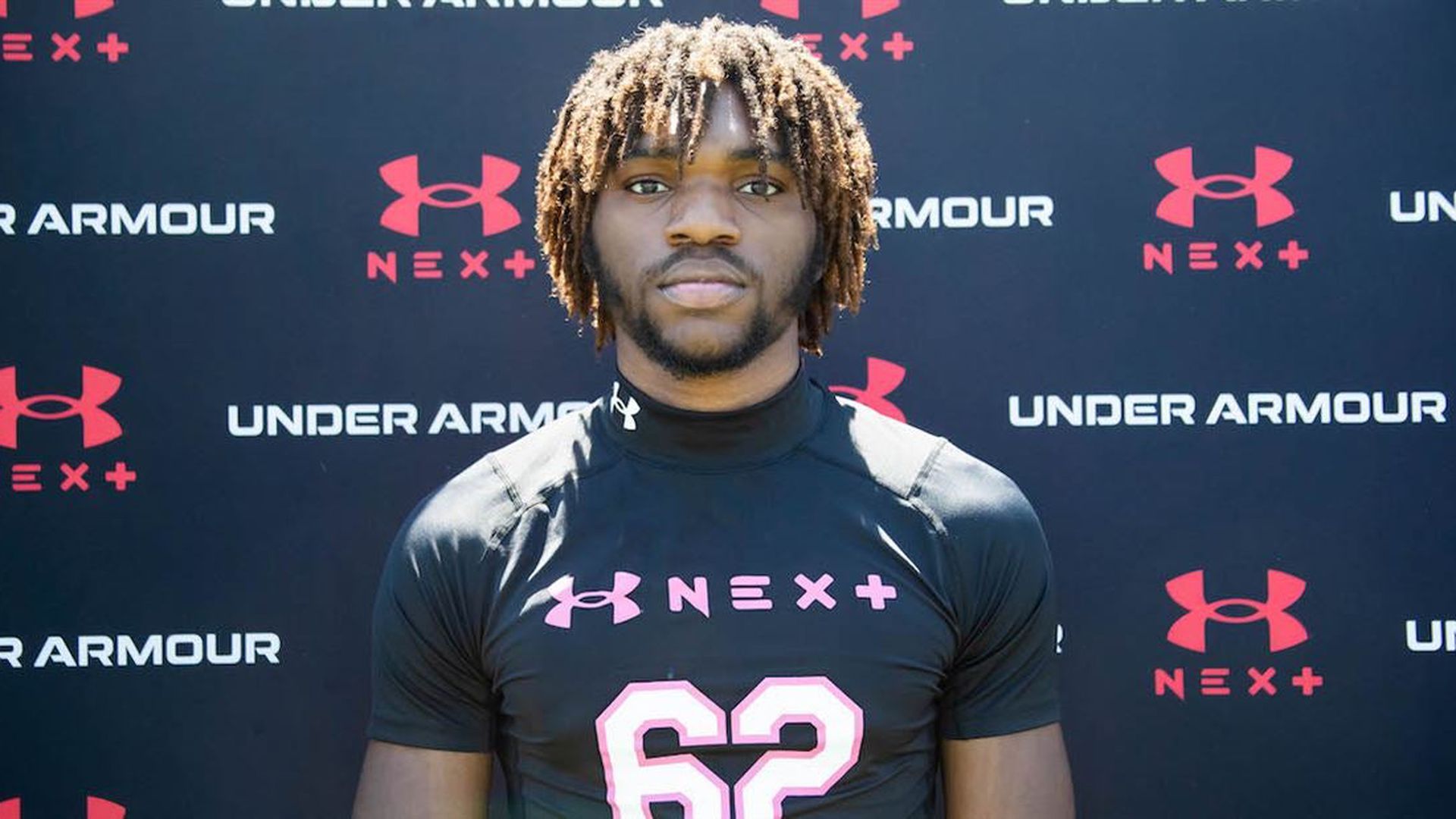 Zahir Mathis, the top uncommitted recruit in the 2025 class, gives an ...