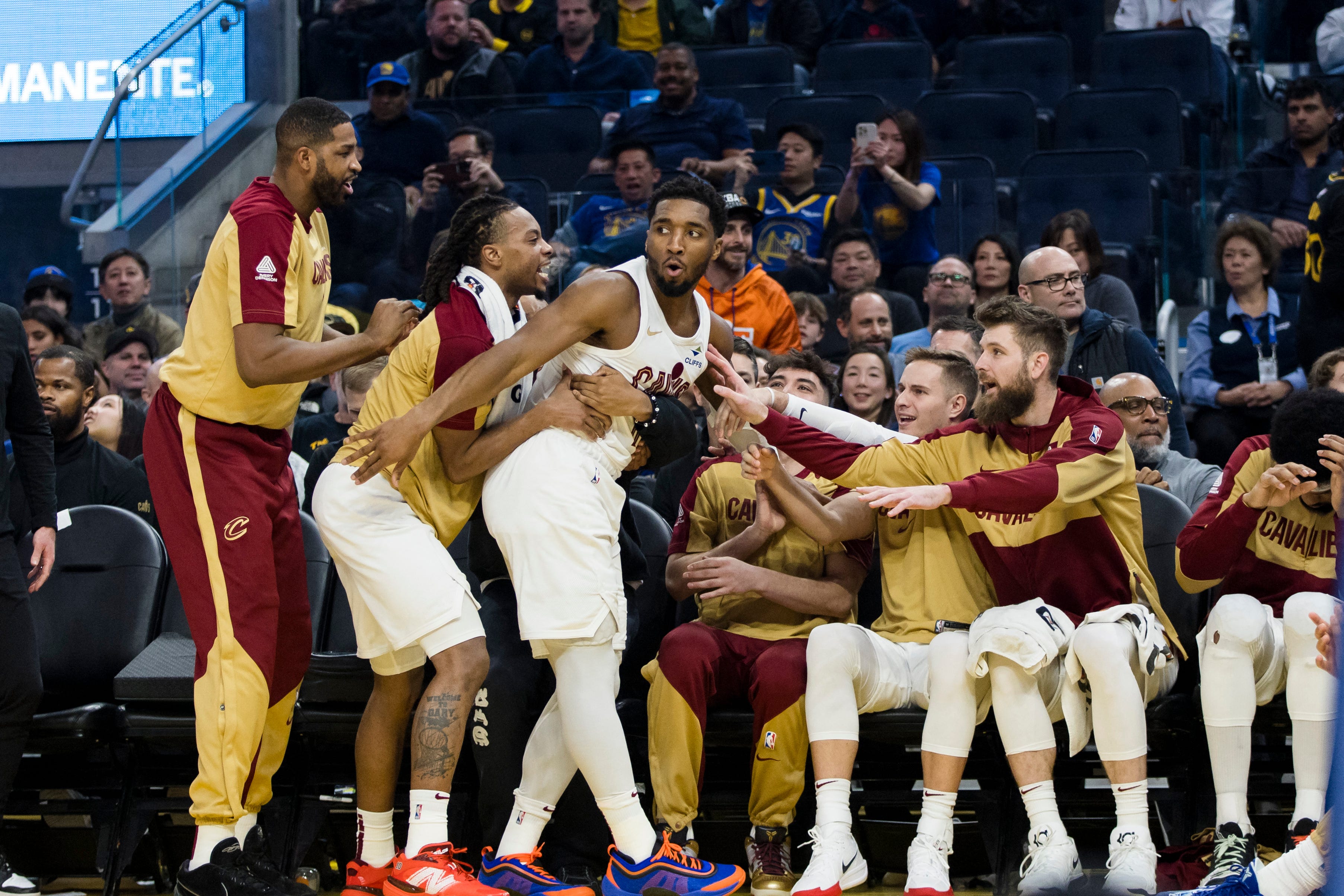 Cavaliers score vs. Warriors | Cavs pull away led by Darius Garland ...