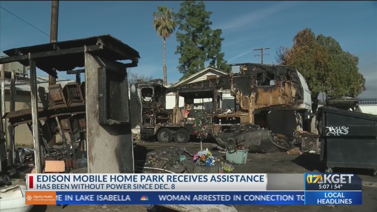 Edison Mobile Home Park residents get help