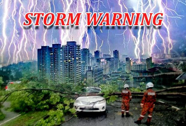 Thunderstorms Heavy Rain And Strong Winds Expected In Kl Selangor And