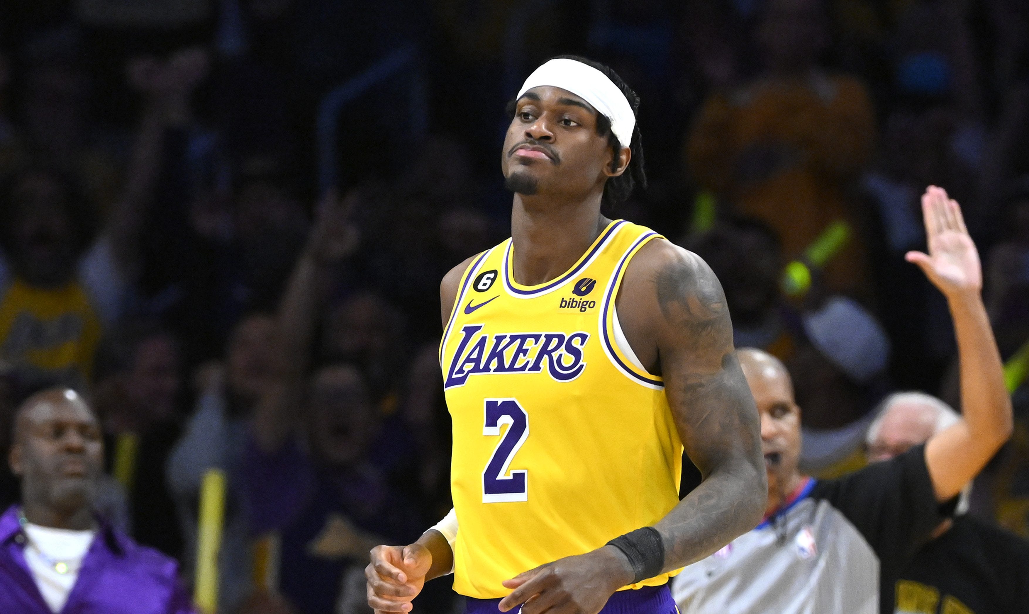 Jarred Vanderbilt took a small step toward his return on Monday