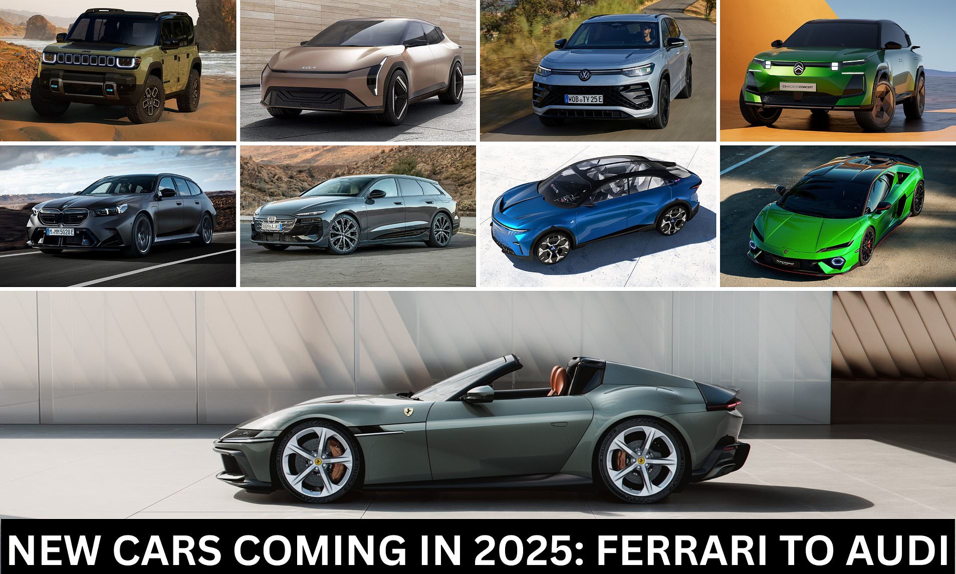 25 new cars coming in 2025 PART 2: Second of our A-Z lists includes ...
