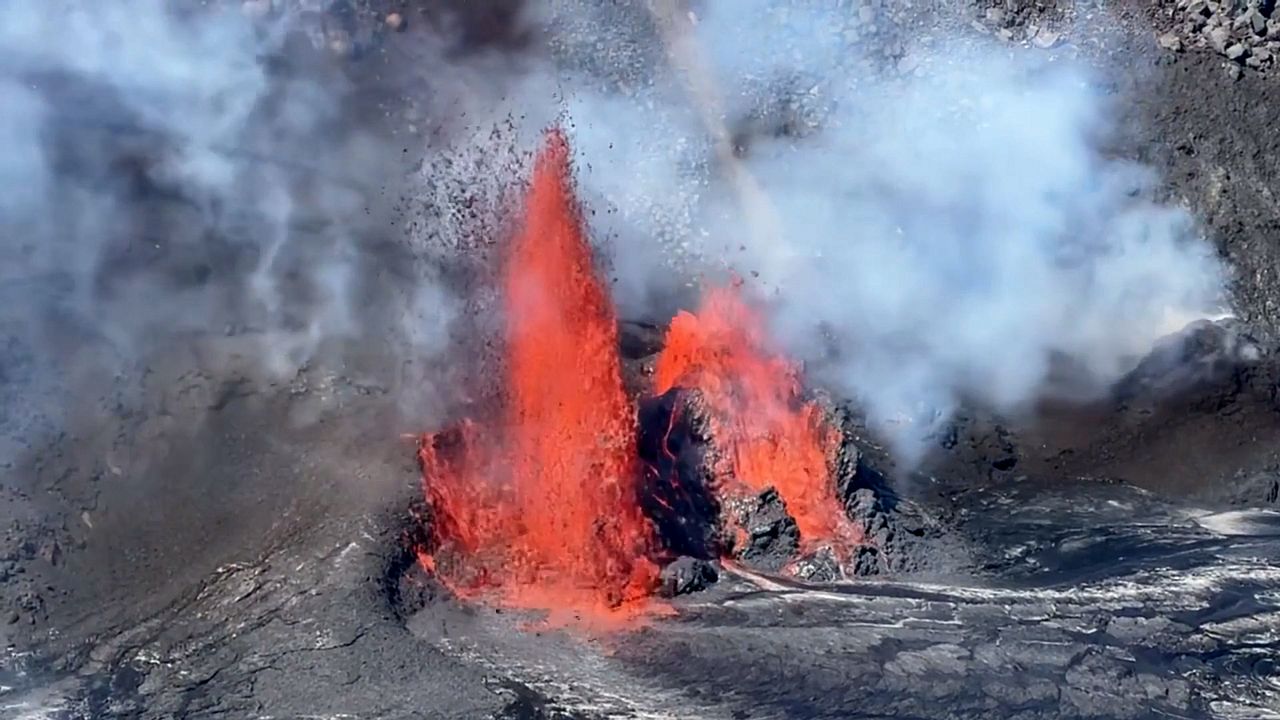 Spektakulära vulkanutbrott på Hawaiis Big Island