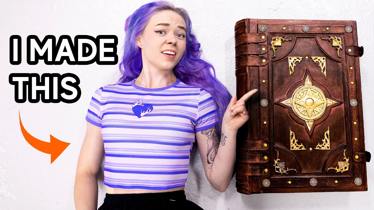 I Made a GIGANTIC Leather bound Spell book