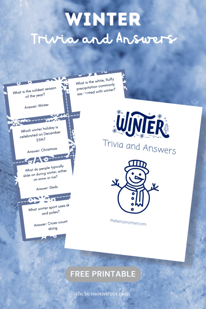 Free Printable Winter Trivia Questions with Answers