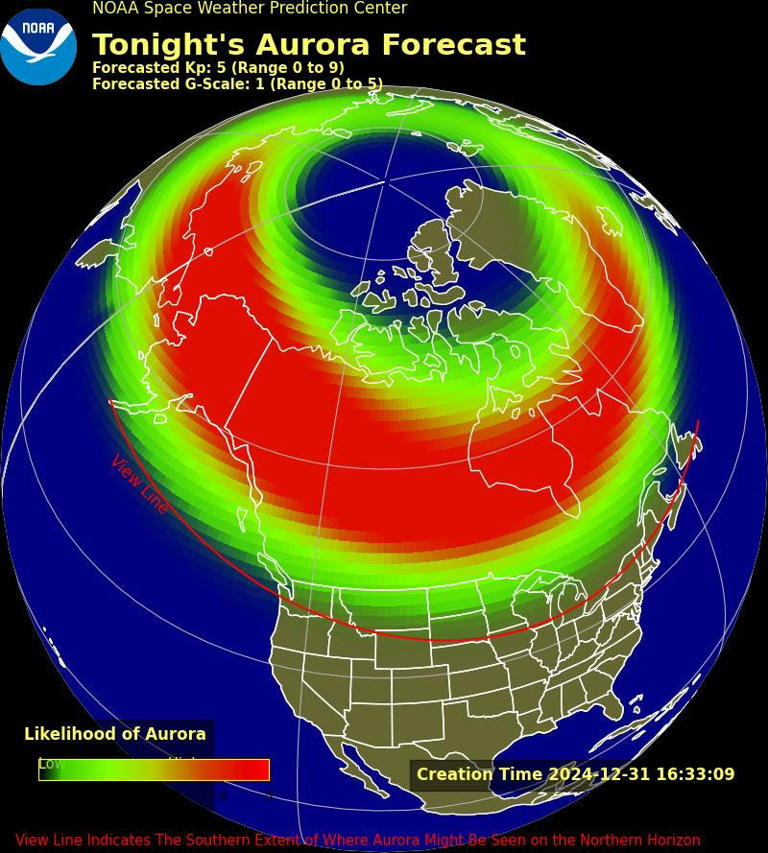 A powerful solar storm is due to hit Earth on New Year's Eve, sparking ...