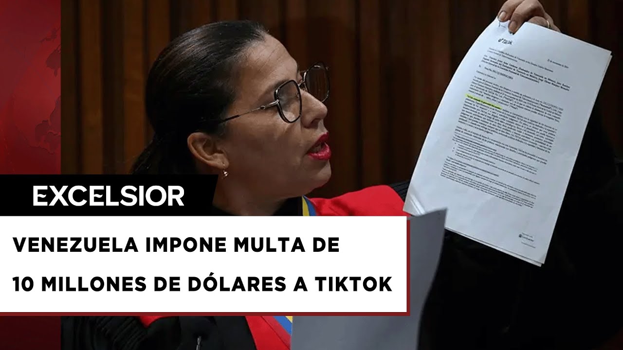 Venezuela multa con 10 mdd a TikTok por negligencia ante retos virales