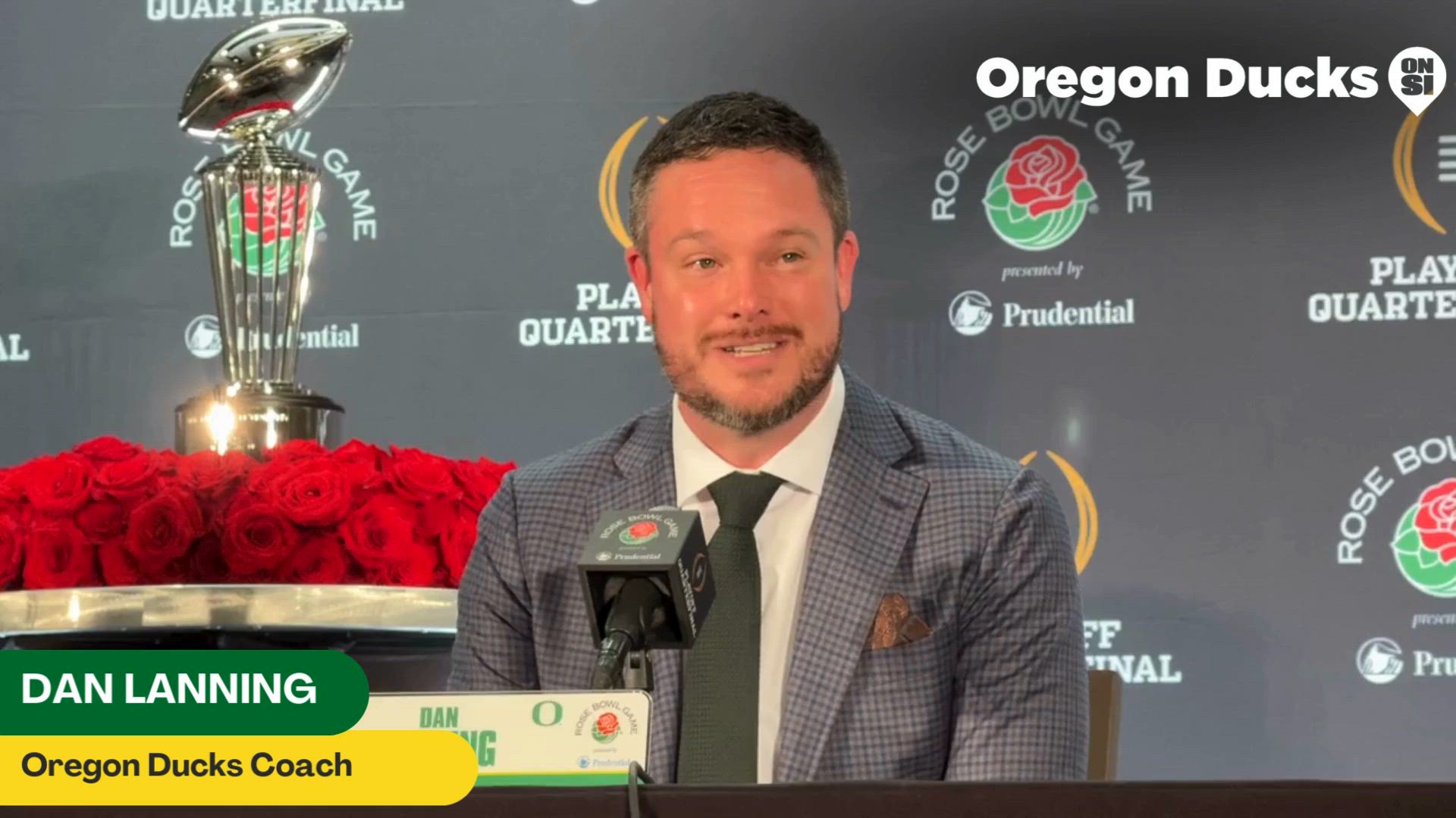 Oregon Ducks Dan Lanning Thanks Wife Sauphia Ahead Of Rose Bowl vs ...