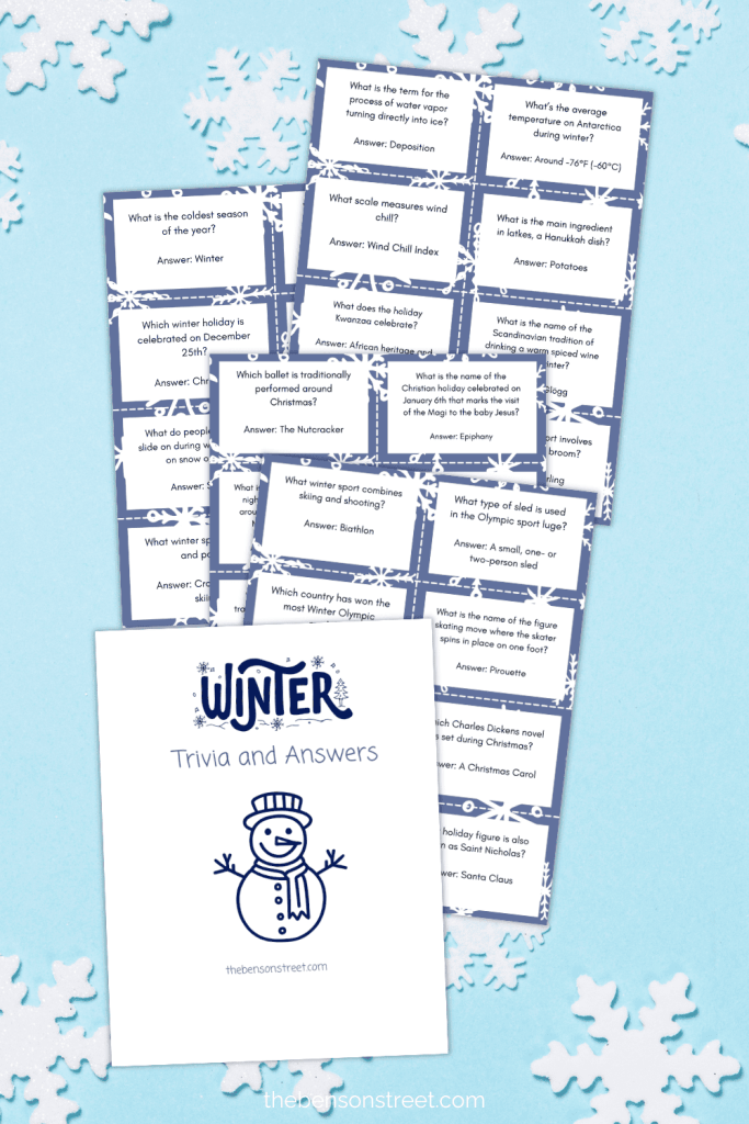 Free Printable Winter Trivia Questions with Answers
