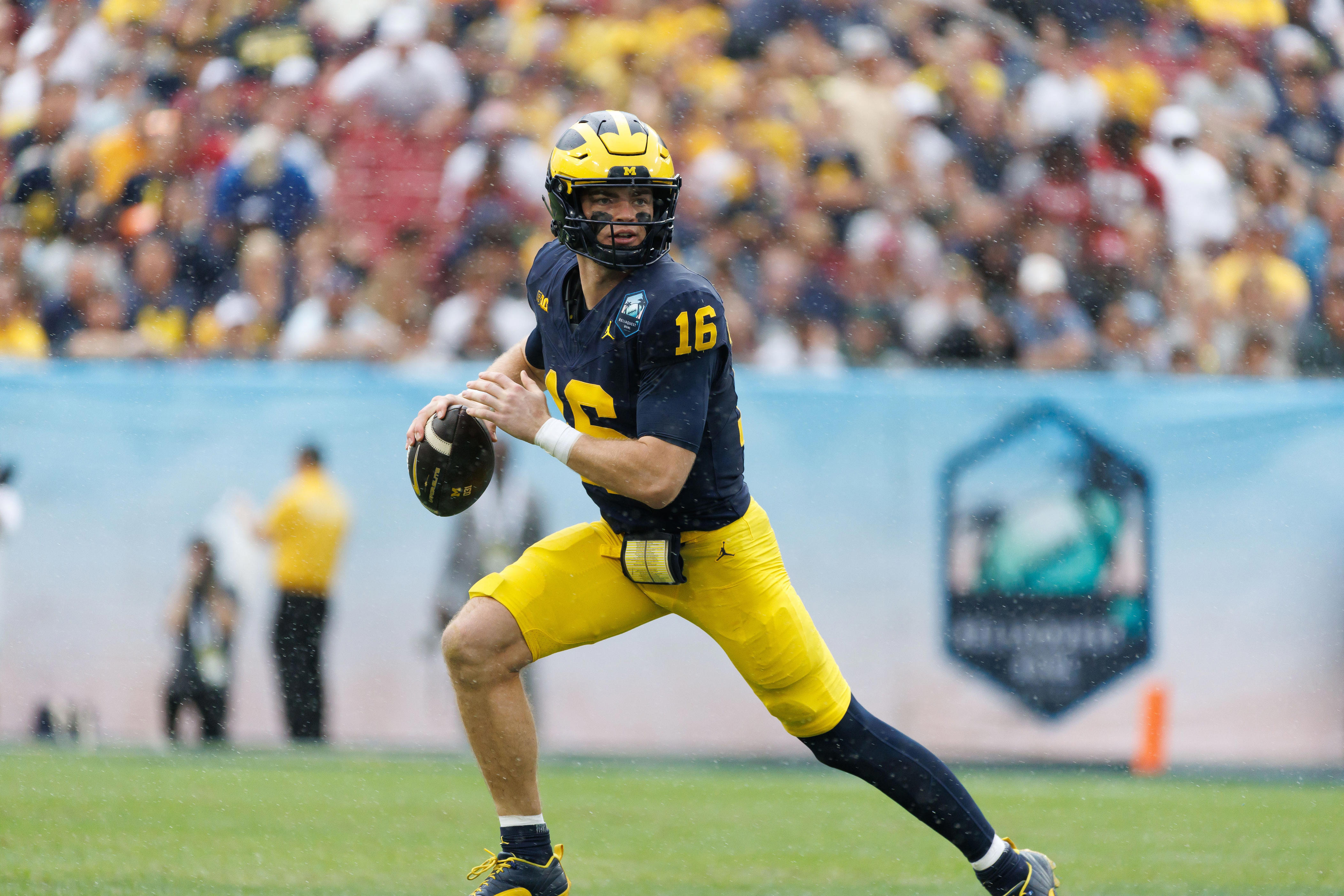 Davis Warren injury update: Michigan QB ruled out vs Alabama in bowl ...