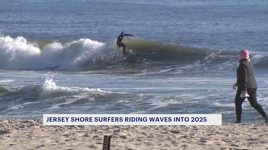 Catching the last waves of 2024 at the Jersey Shore