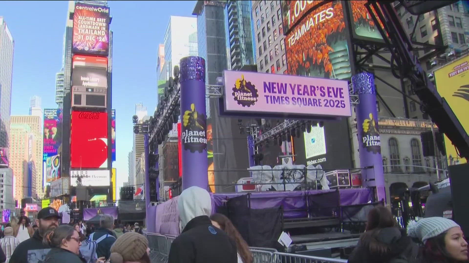 New York City prepares for New Year's Eve ball drop