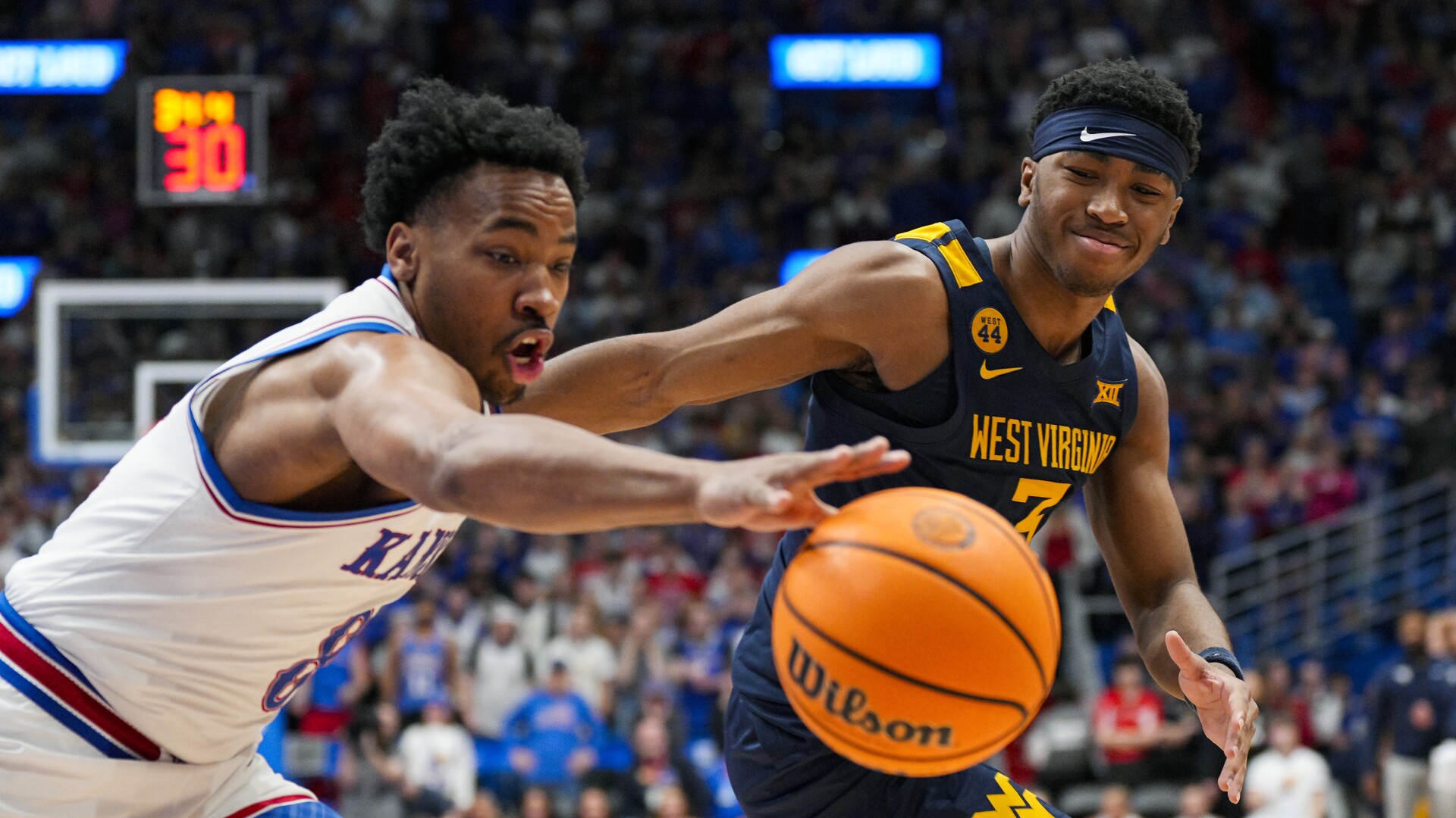 West Virginia leans into ‘No Excuses’ mantra for 62-61 win at No. 7 KU