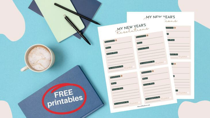 Free New Year’s Resolutions Printables to Keep You Motivated