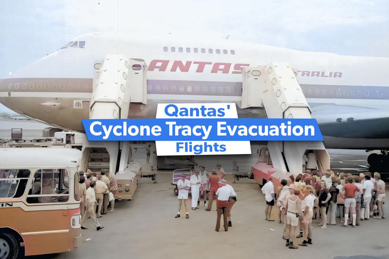 50 Years Ago: Qantas' Boeing 747s Help Evacuate Darwin Residents After Cyclone Tracy