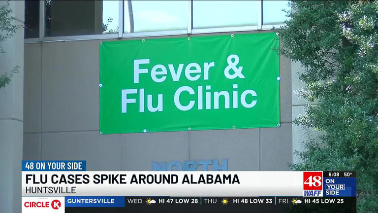Health officials note spike of flu cases across Alabama