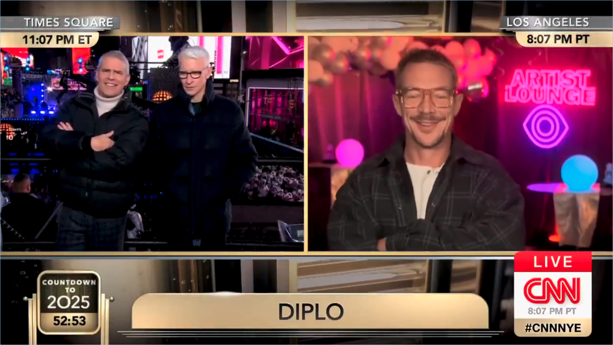 Diplo stuns Andy Cohen, Anderson Cooper as he admits to ‘tripping’ on ... Diplo stuns Andy Cohen, Anderson Cooper as he admits to ‘tripping’ on ...