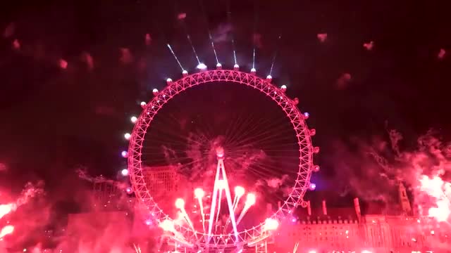 Watch: London welcomes 2025 with stunning firework spectacle