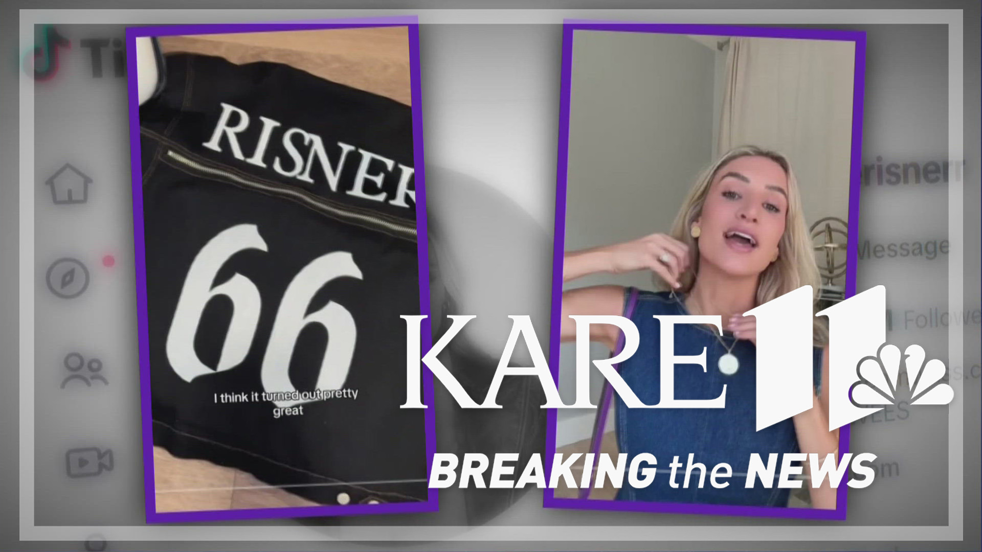 Whitney Risner, wife of Vikings' Dalton Risner, crafting her own following