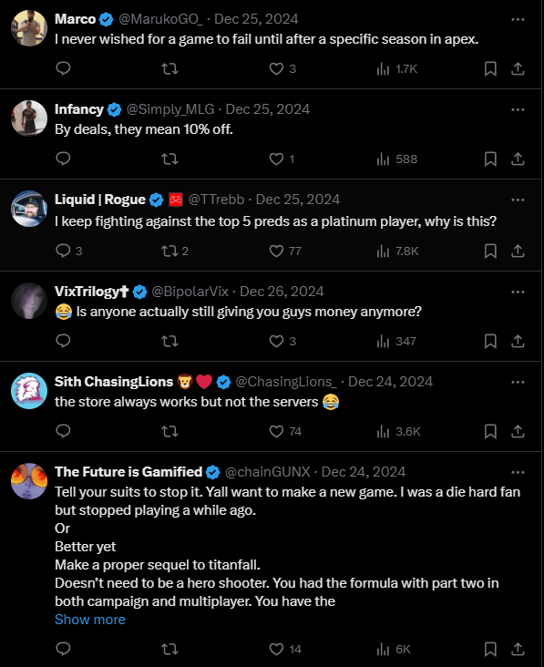 Apex Legends Hits Record Low Player Count: Is This Game Cooked?