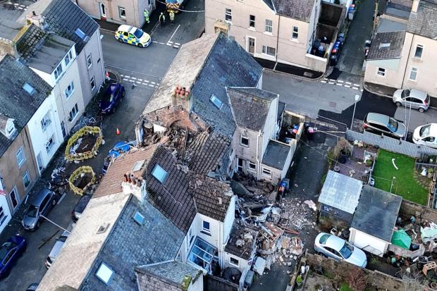 Shocking photos show aftermath of suspected gas explosion