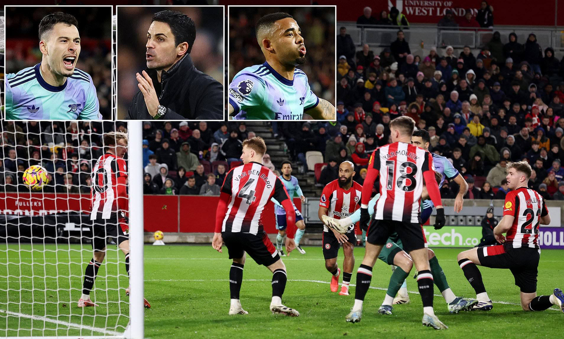 Brentford 1-3 Arsenal: Gunners blow Bees away with devastating second ... Brentford 1-3 Arsenal: Gunners blow Bees away with devastating second ...