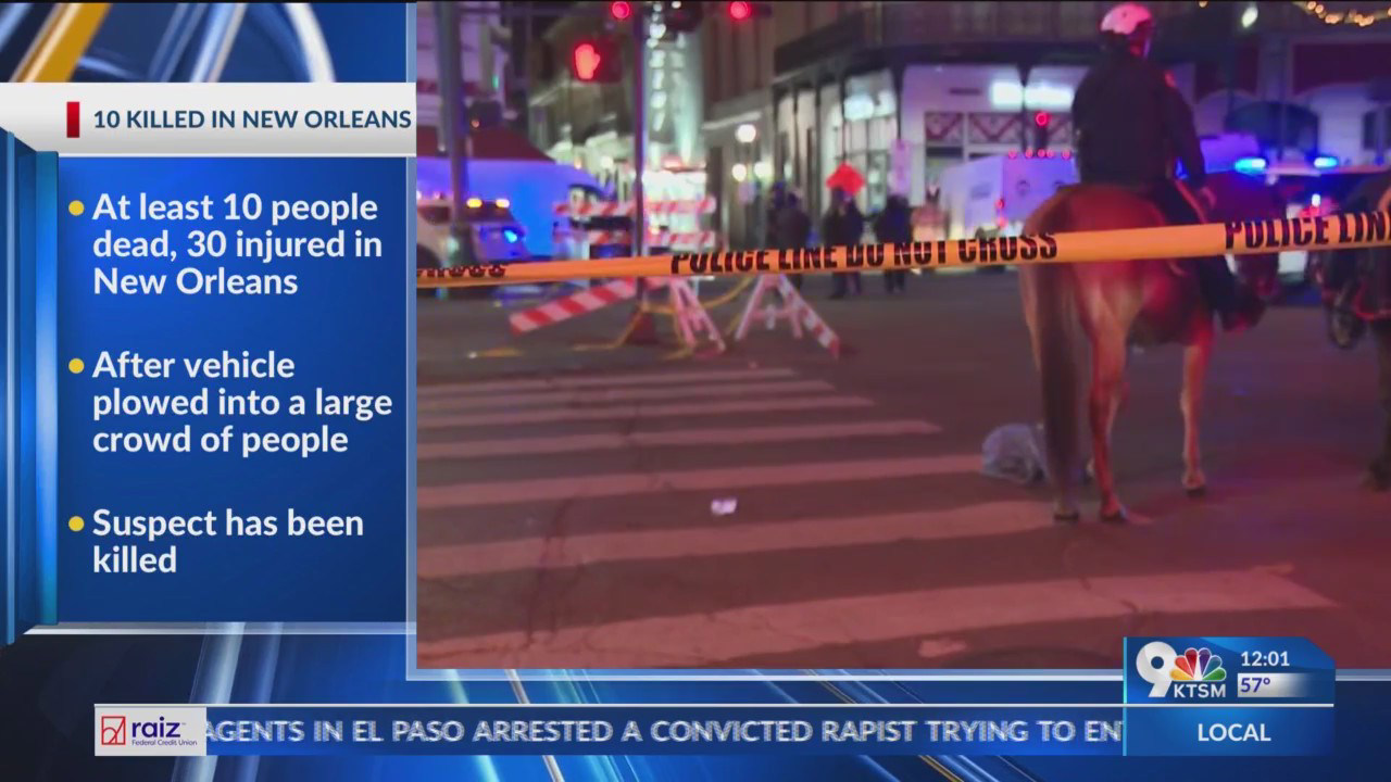 At least 10 people killed, dozens injured in New Orleans At least 10 people killed, dozens injured in New Orleans