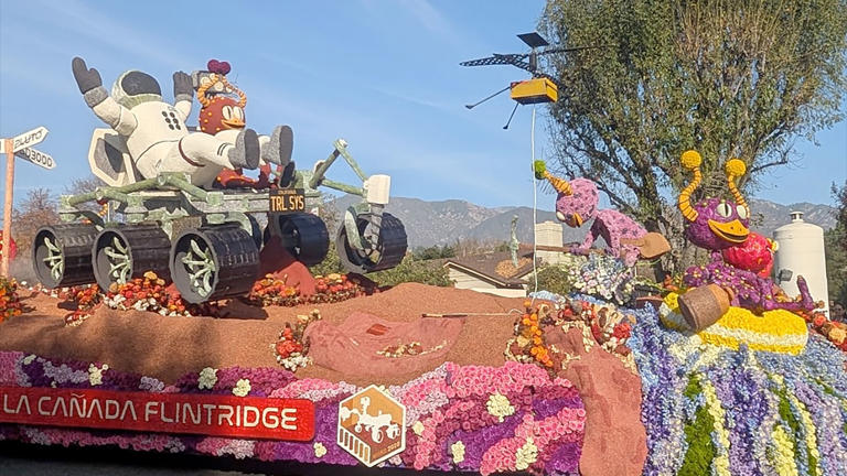 Ingenuity Mars Helicopter flies again as first drone on Rose Parade float