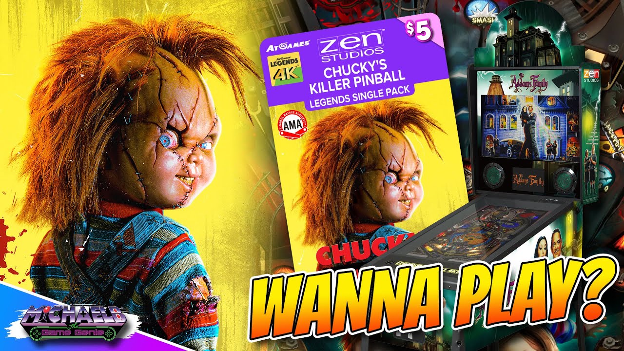 Chucky's Killer Pinball AtGames Legends Pinball 4k First Impressions!