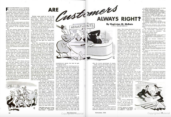 The Enigmatic Origins of 'The Customer is Always Right'