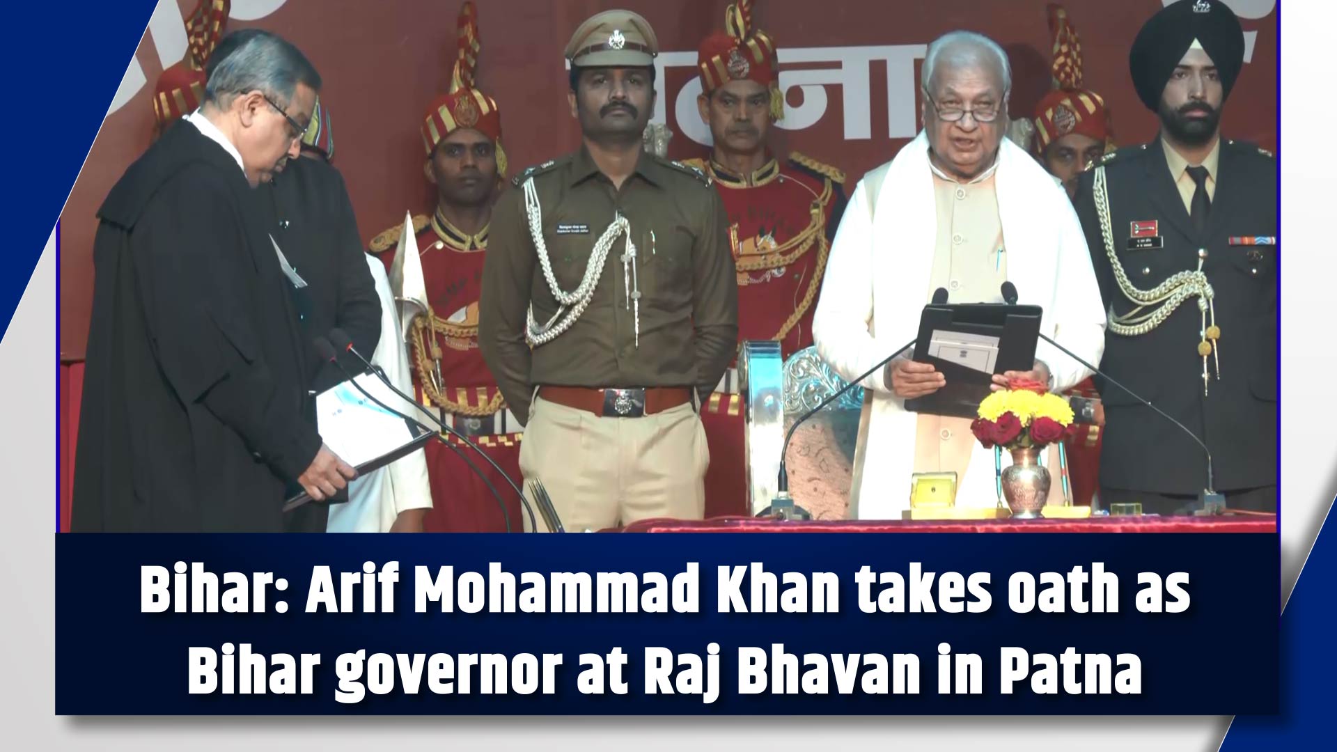 Bihar: Arif Mohammad Khan takes oath as Bihar governor at Raj Bhavan in ...