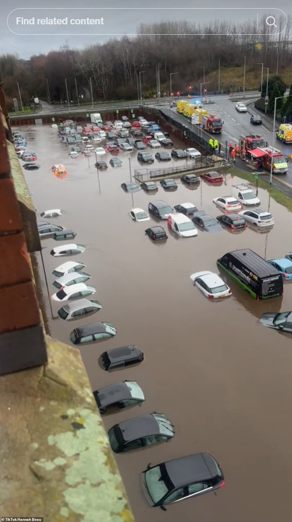 Britain's flood chaos as people left trapped in cars and homes