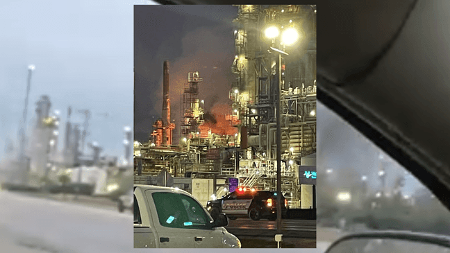 Large fire at Valero Three Rivers Refinery spark concerns from residents